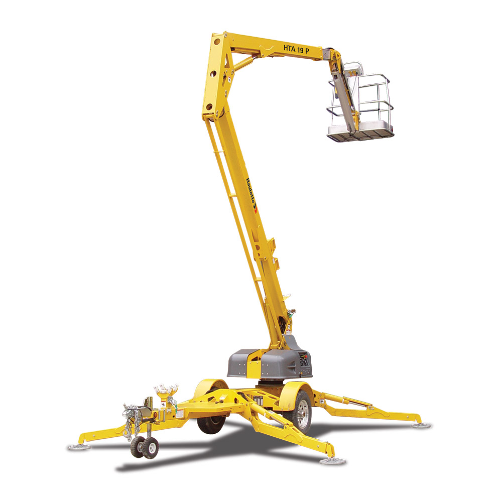 11m / 34ft Trailer Mount Boom Lift (10.9m Platform Height) | Local Hire